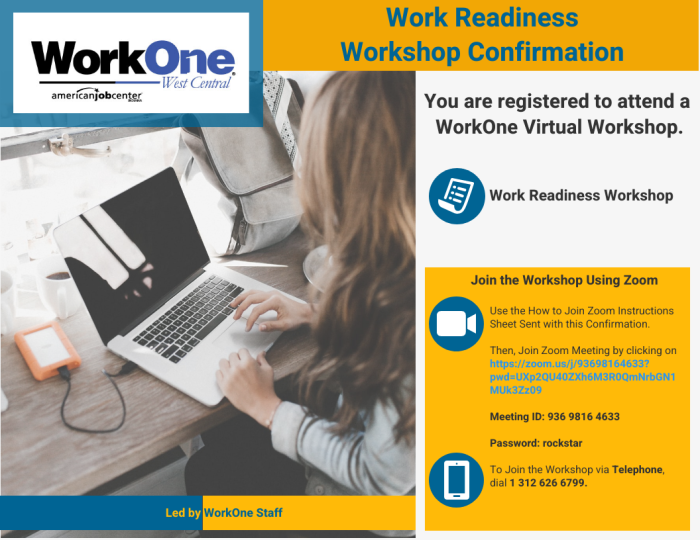 Schedule Appointment with WorkOne West Central
